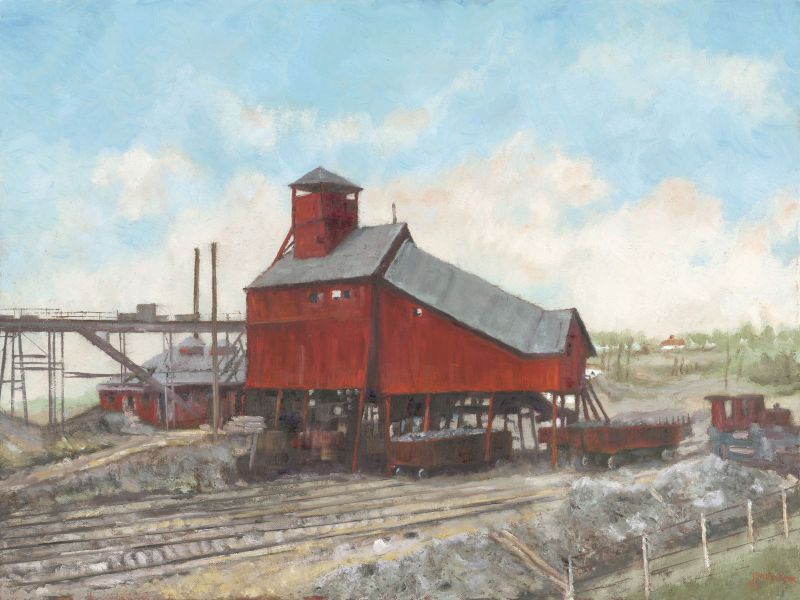 Davis Creek Coal Mine | Fritz Keck | Coal Mine Art Prints – PG Store