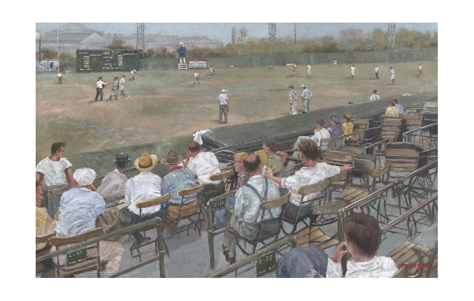 Forbes Field - In the Stands 1943 | Fritz Keck | Pittsburgh Art Print ...
